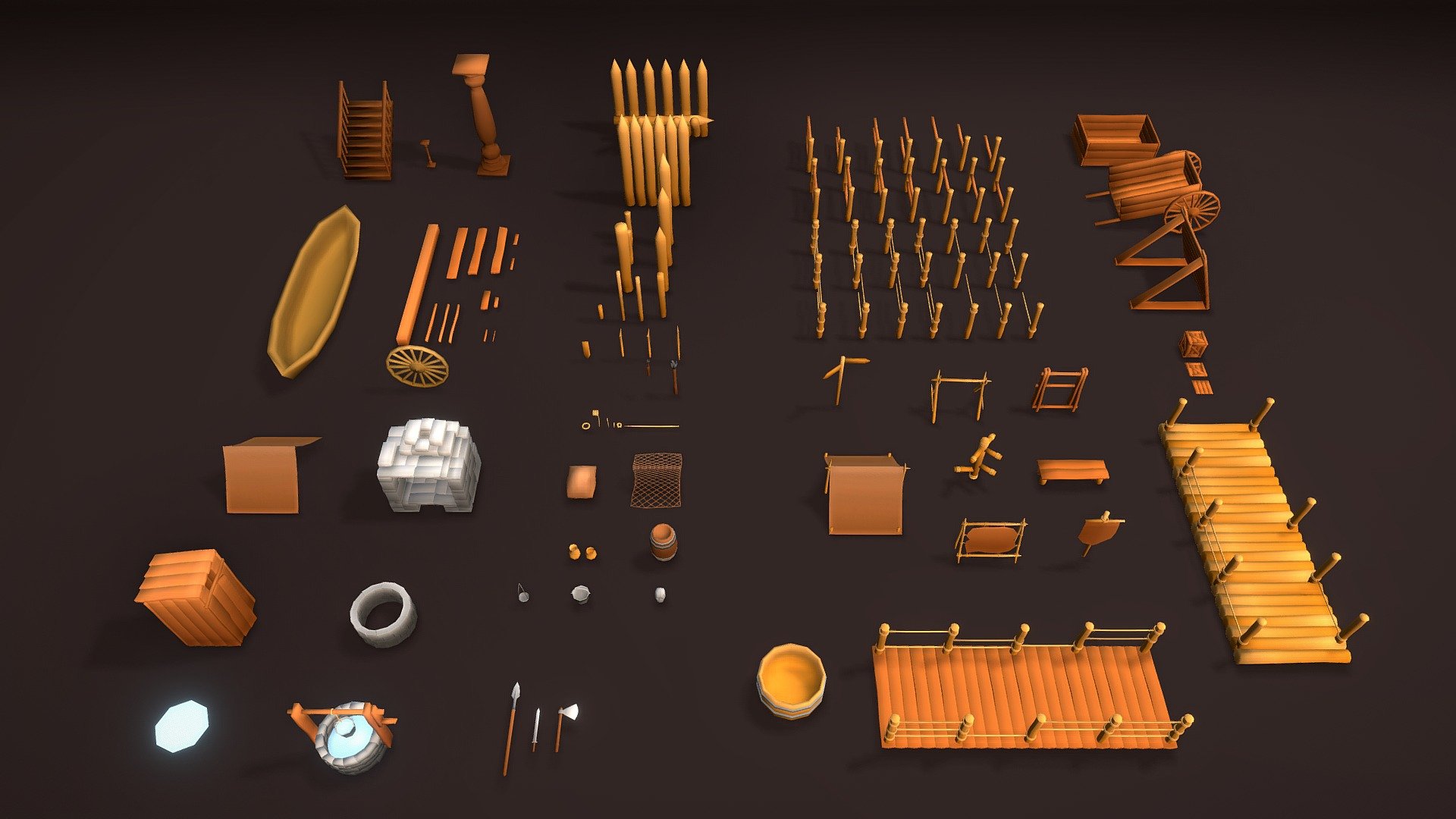 Props Pack - 3D model by Razvan Savescu (@razvansavescu) [ee2cba7 ...