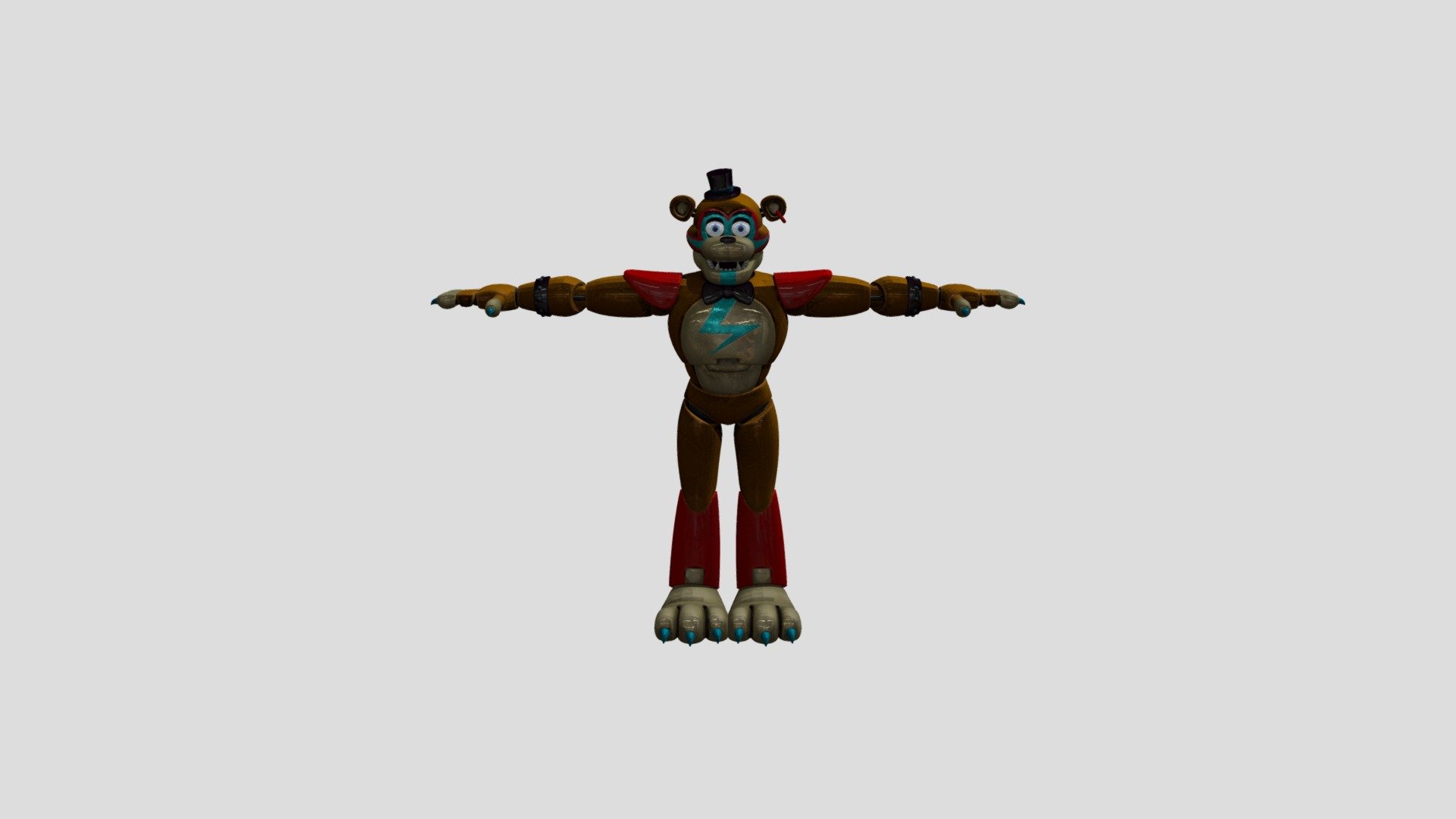 FNAF Security_ Breach Glamrock Freddy Hour_ - Download Free 3D model by ...