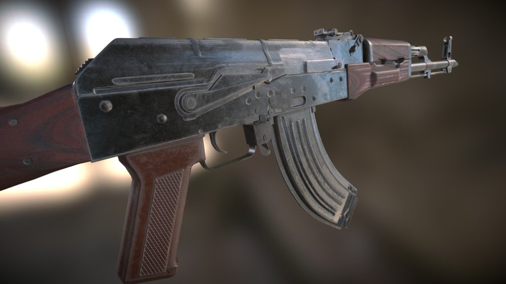 AKM assault rifle - 3D model by Stevo (@stevend) [ee2d39f] - Sketchfab
