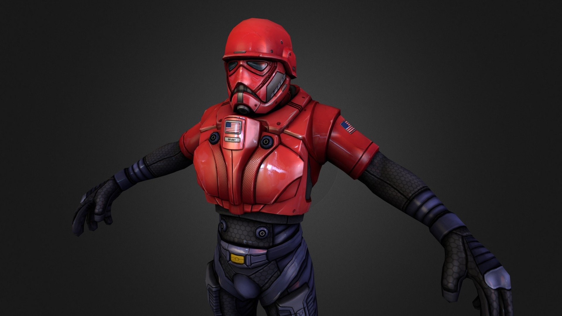 Space Marine - 3D model by BillyGoat [ee2d69d] - Sketchfab