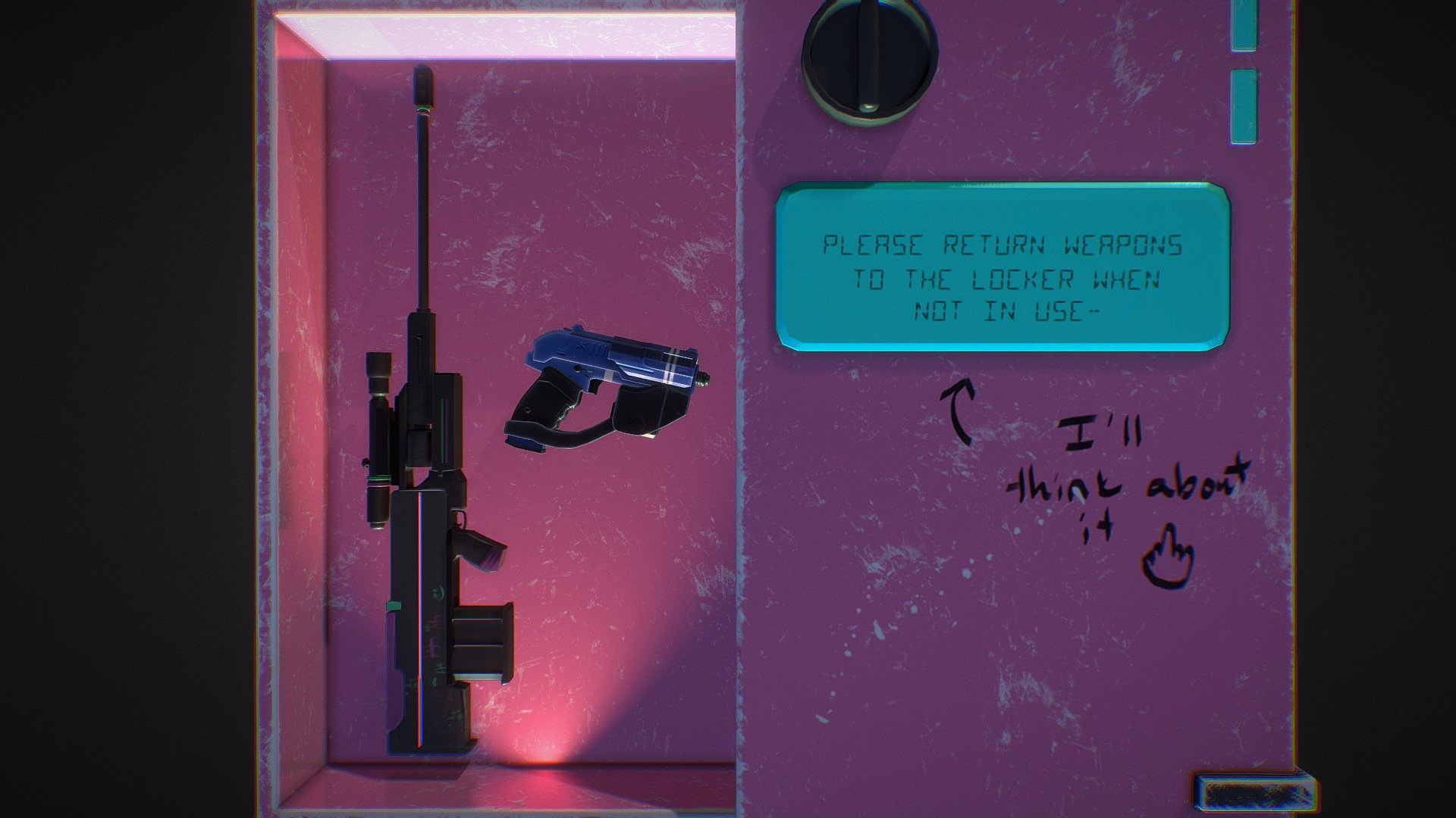 Weapons Locker - Team Project - 3D model by Rose (@rosewildes) [ee2da1c ...