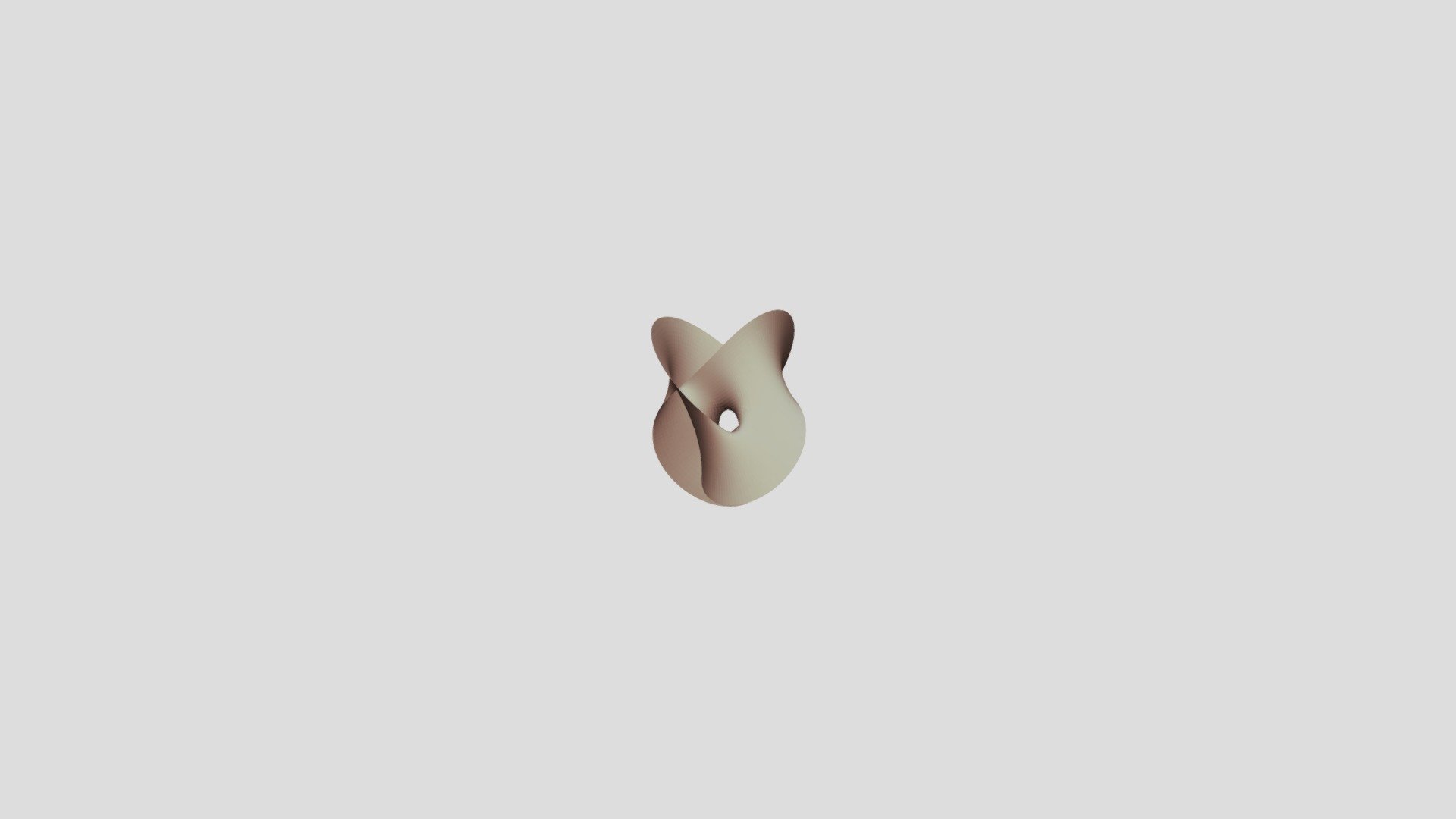 figure eight knot surface - 3D model by dpiker [ee2ec11] - Sketchfab