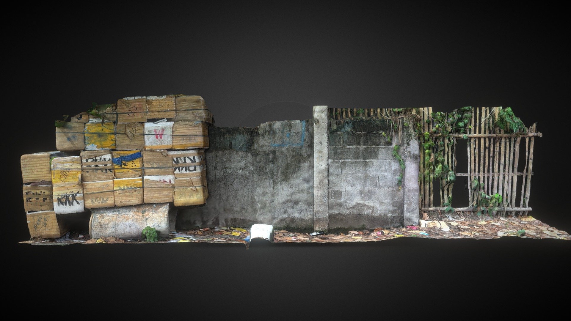 Back Alley in a commercial space in Philippines - Download Free 3D ...