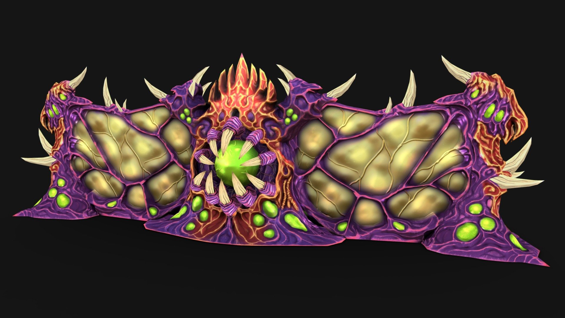 Insect_wall_turrets - 3D model by CC (@ccsf) [ee2fe88] - Sketchfab