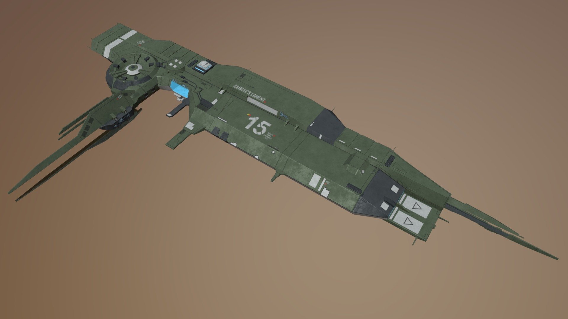 Hiigaran Carrier - 3D model by Antoine Perardel (@A.perardel) [ee30200 ...