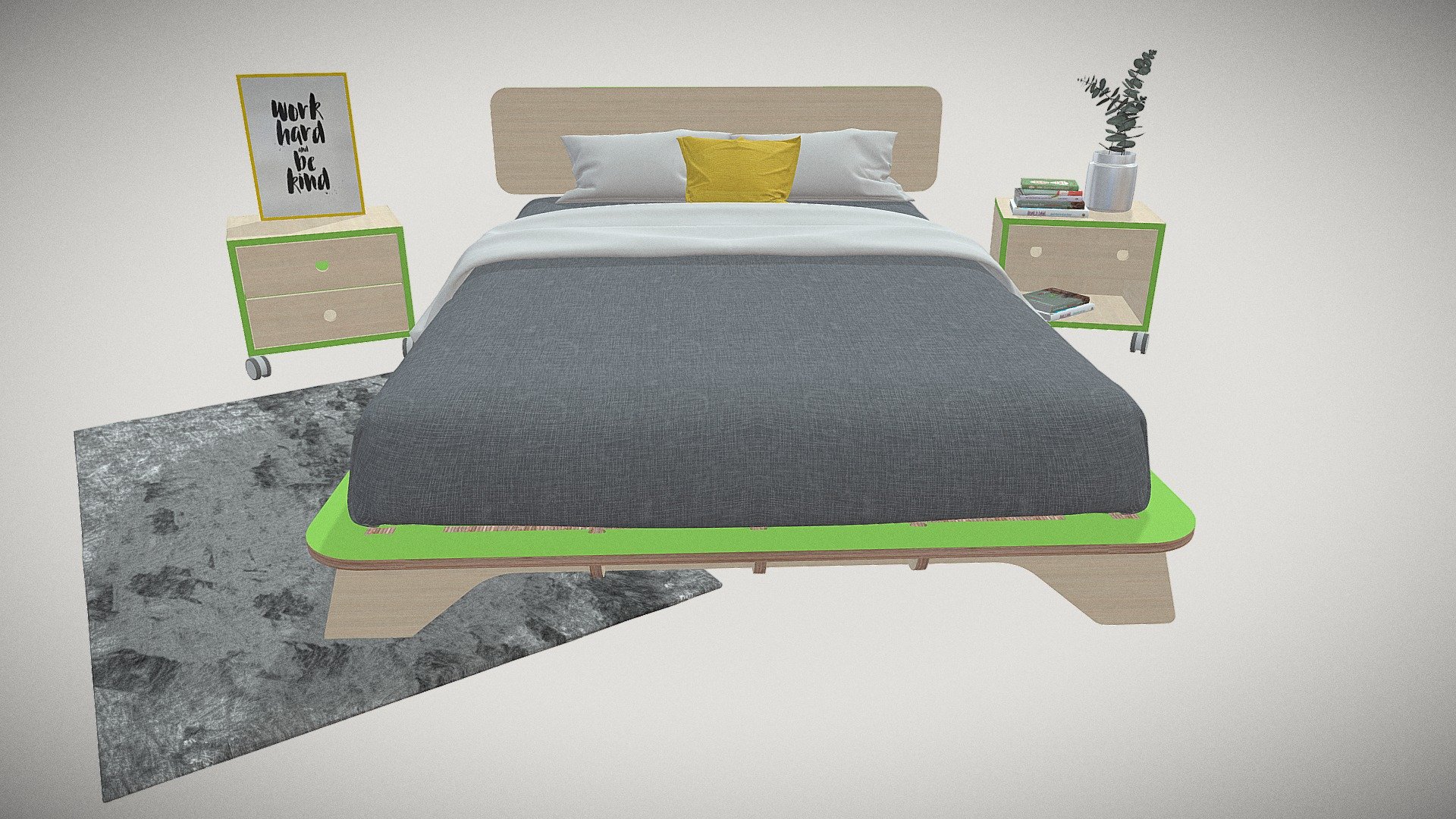 Básica | Recamara - 3D model by SABINO (@Erikhaaz) [ee30d6d] - Sketchfab