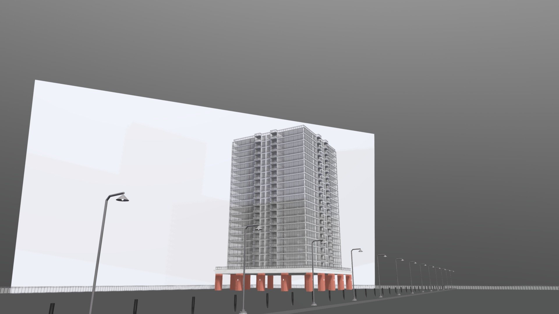 Multi-storied Building - Download Free 3D model by SUFAIR (@sufairmlpm ...