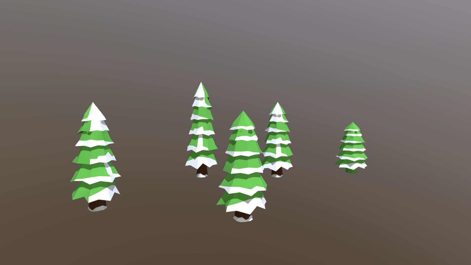 Fir Tree Set With Snow - Download Free 3D model by martin.s.stoller ...