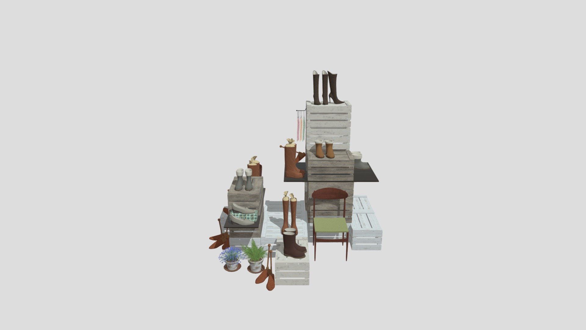 store fixtures 1 AM259 Archmodels - Buy Royalty Free 3D model by ...