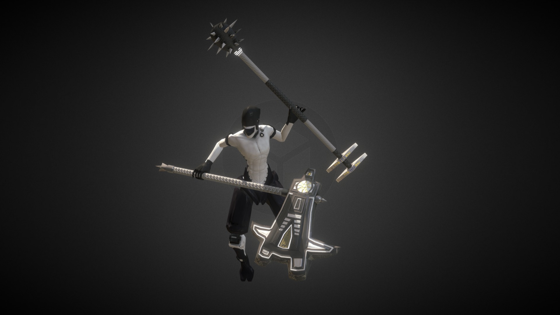 Character_Attack_pose - 3D model by lazaro_diaz [ee3654d] - Sketchfab