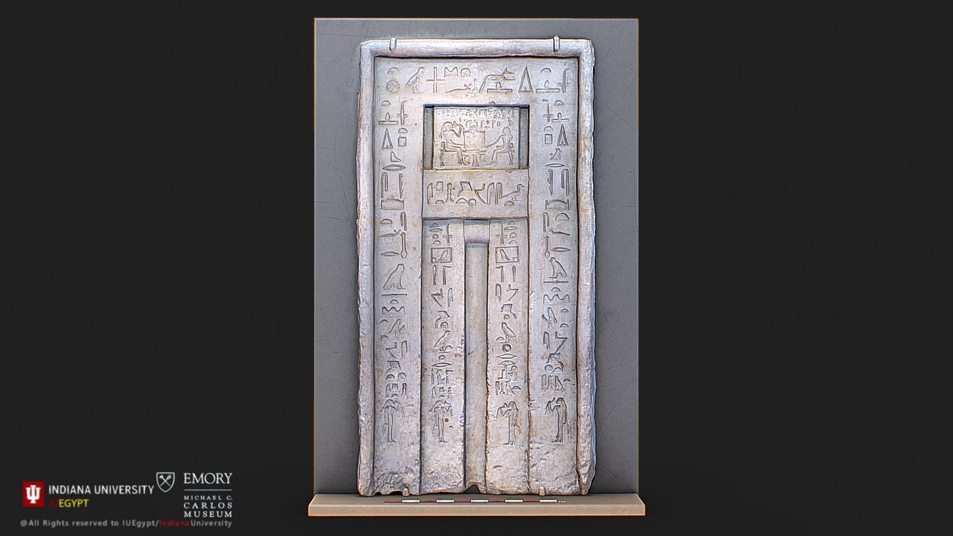 False Door of Hepeti and Her Mother Sahat - 3D model by iuegypt ...