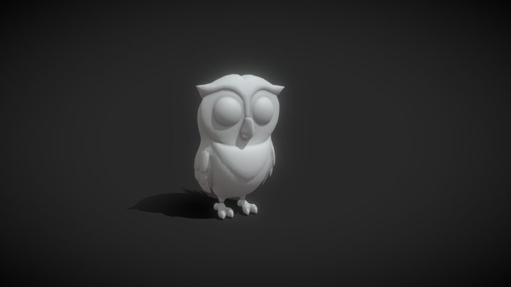 Cartoon-owl 3D models - Sketchfab