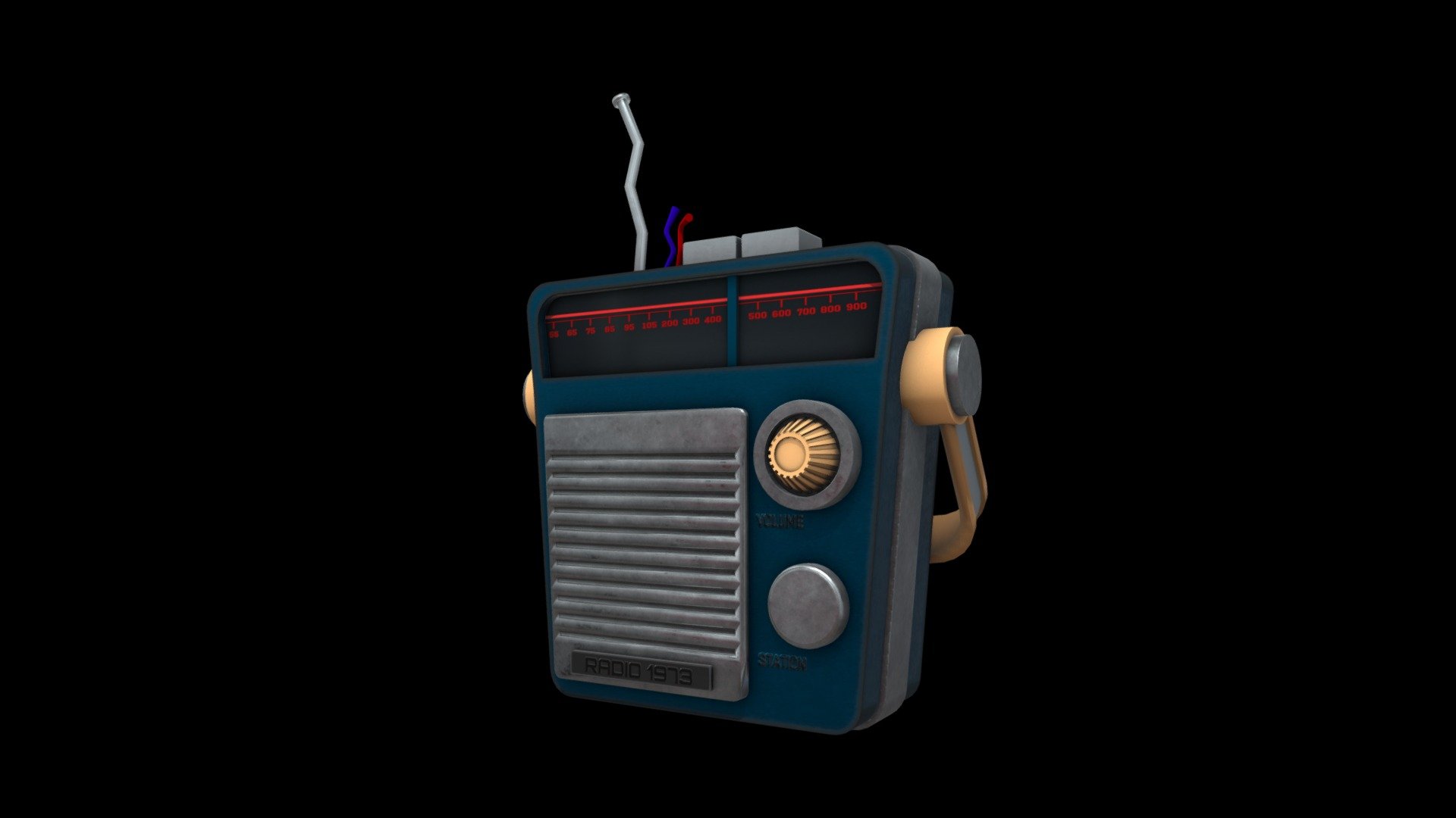 Stylized_Radio - Download Free 3D model by Rasika.Bhuruk [ee38a32 ...