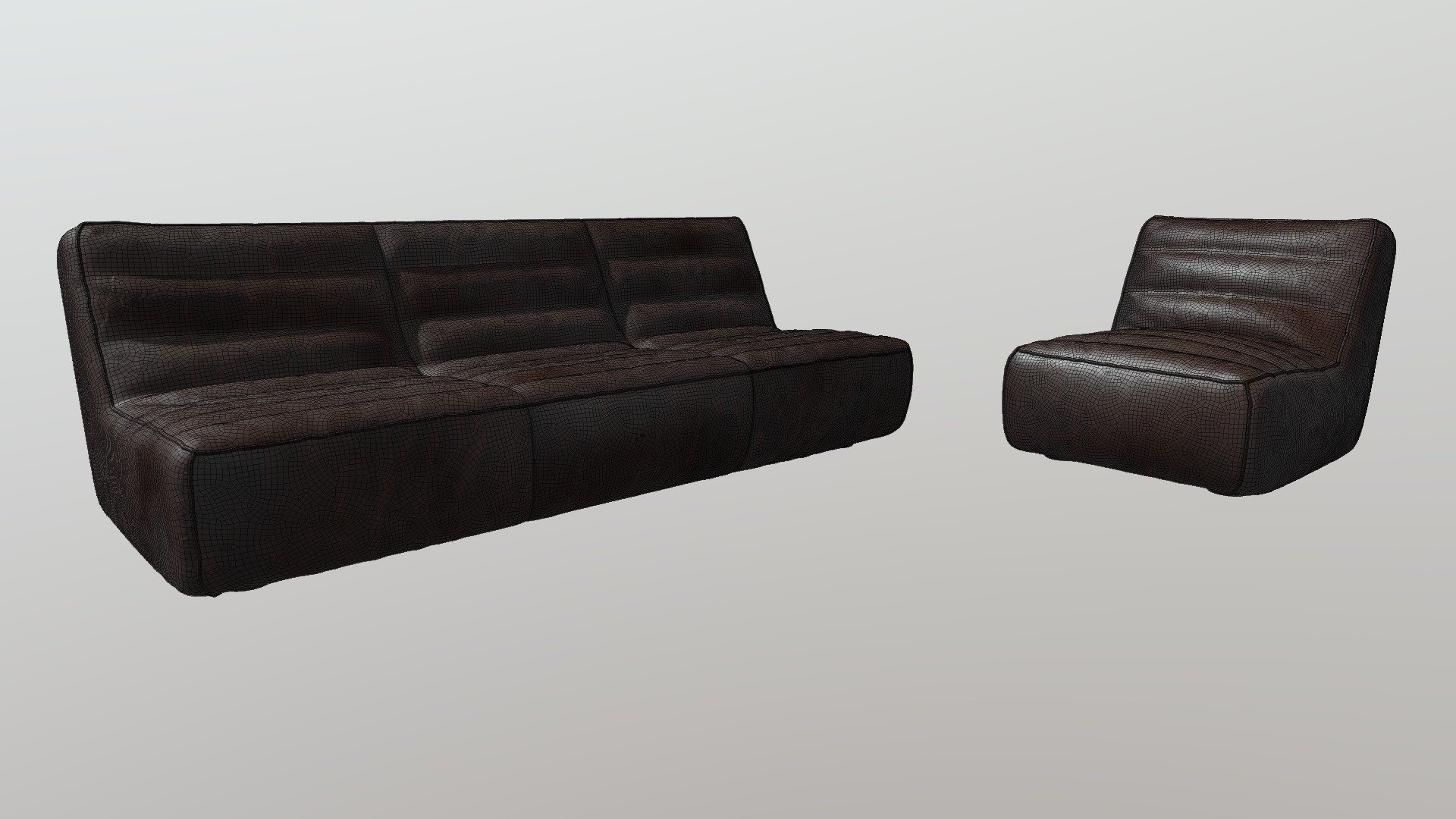 Sofa Leather - Download Free 3D model by niteris [ee3c660] - Sketchfab