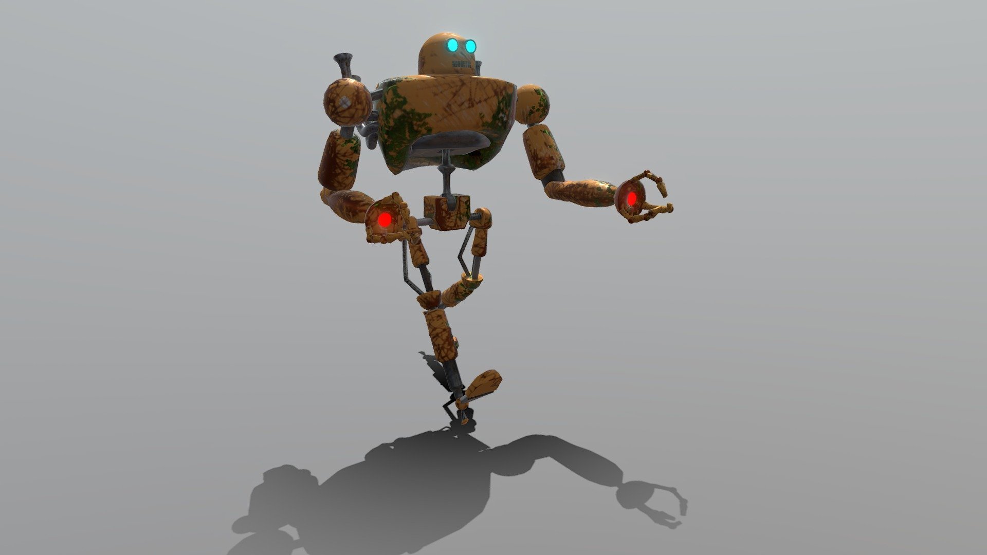 Robot Steampunk Walking - 3D model by Gabriel Adriano (@fantasmano231 ...