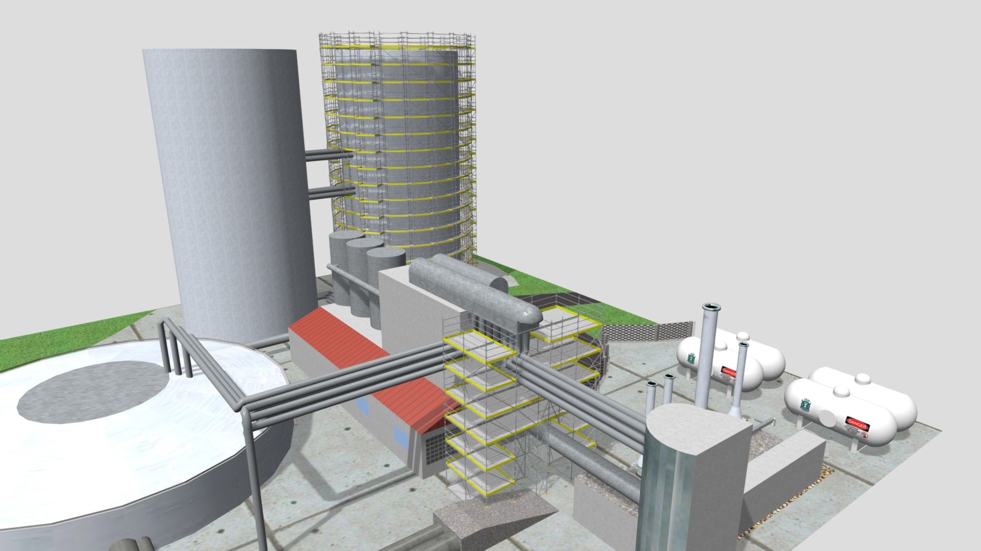 Industrial Plant - Download Free 3D model by MEC CAD (@mec_cad ...