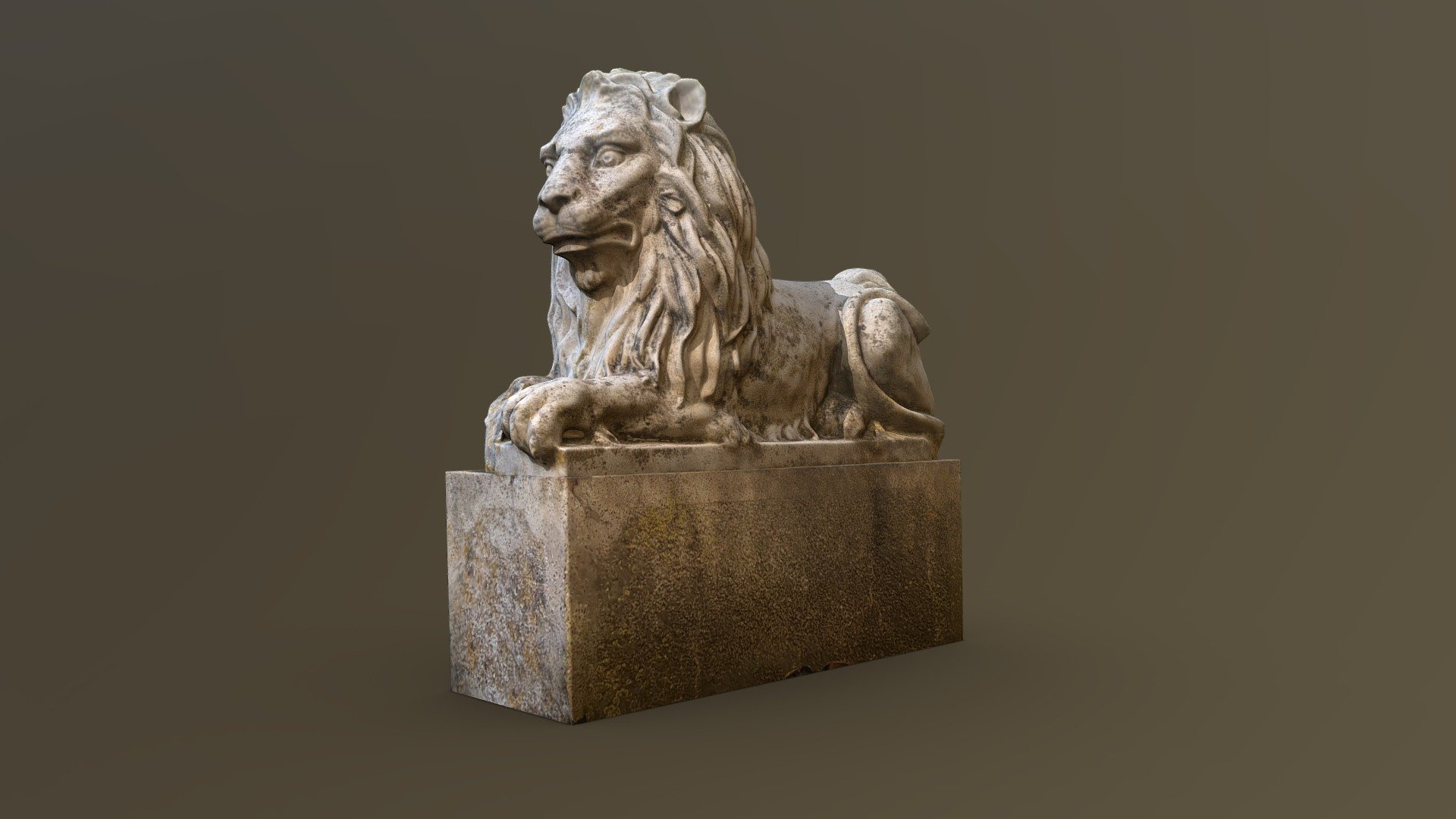 Lion Statue - Buy Royalty Free 3D model by Massimiliano Castiglione ...