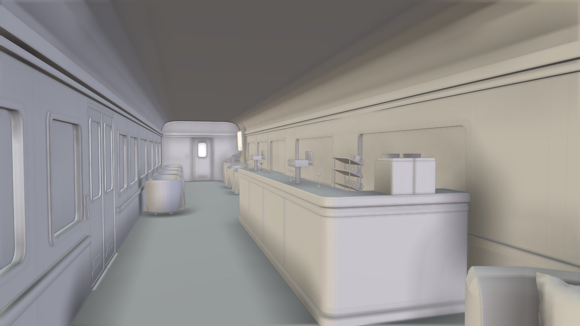 dining_train - 3D model by PaulDubar [ee42490] - Sketchfab