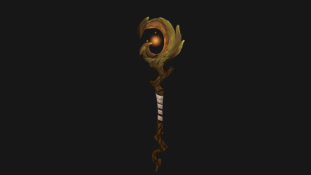 Staff - 3D model by alanqqchang [ee44729] - Sketchfab