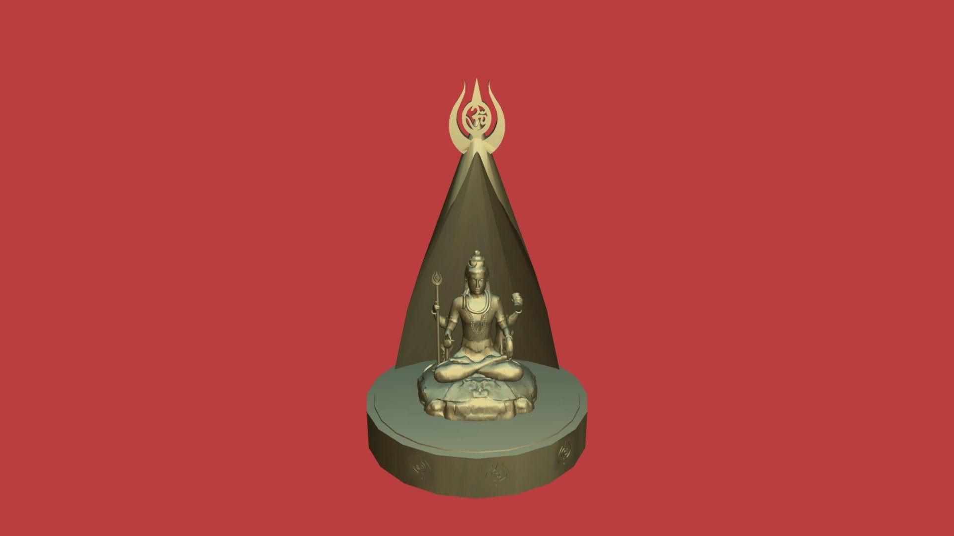 Om Lord Shiva - Download Free 3D model by ajsbhogal [ee45e66] - Sketchfab