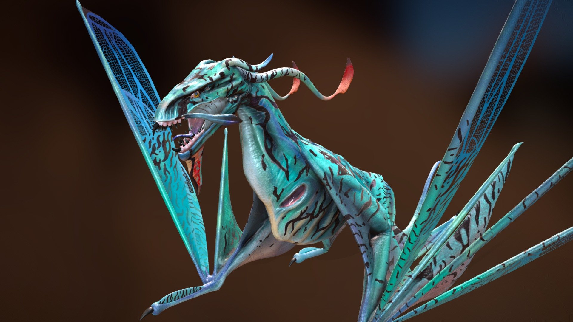 Avatar's Banshee Ikran (Game ready) - Buy Royalty Free 3D model by ...