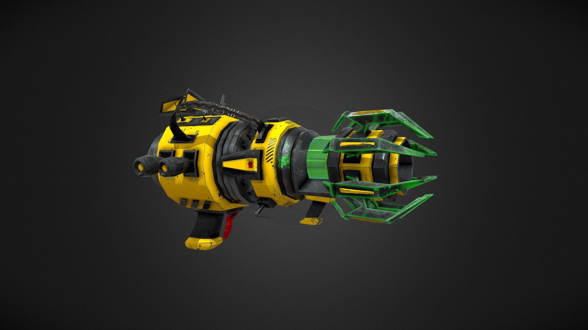 Scifi Plasma Blaster - 3D model by S-KKan [ee4c8a2] - Sketchfab