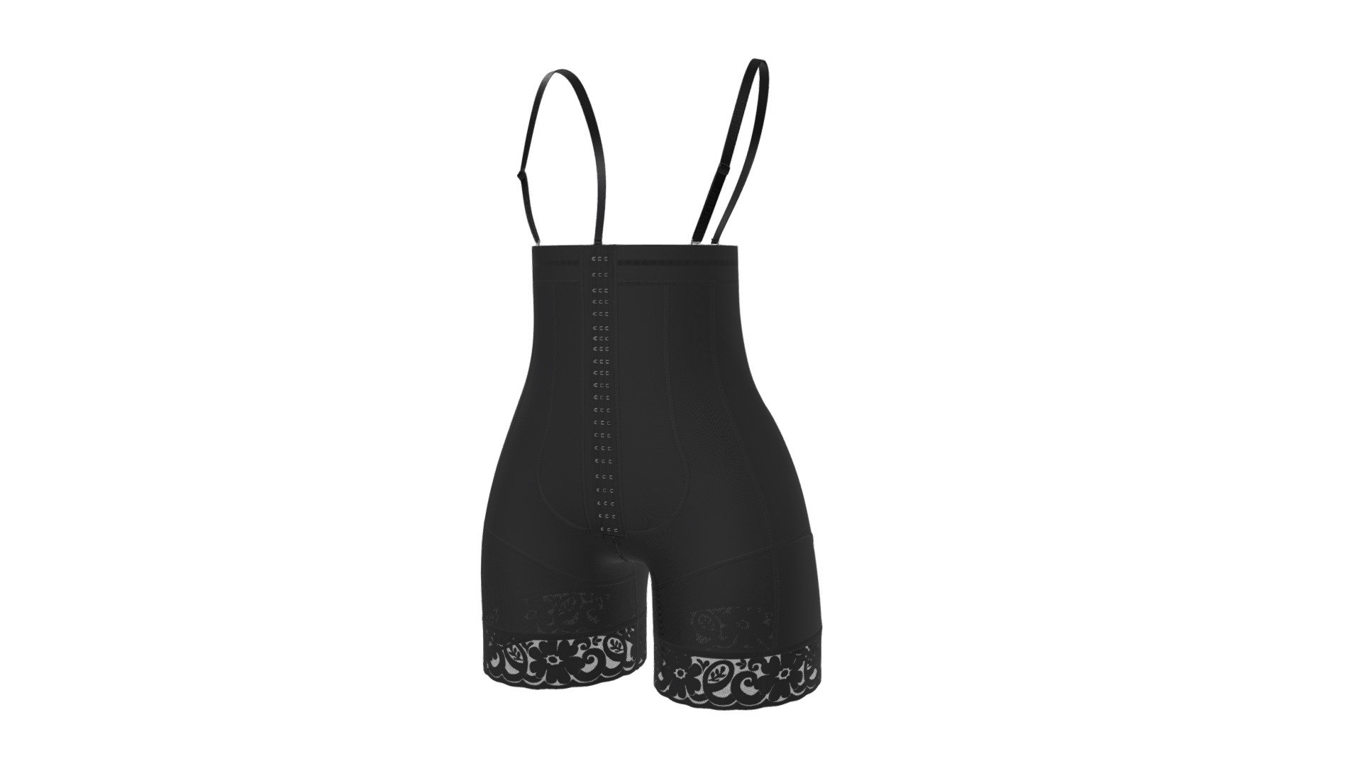 1040_FAJA SHORT RELOJ DE ARENA - Negro - 3D model by Inmersivo S.A.S ...