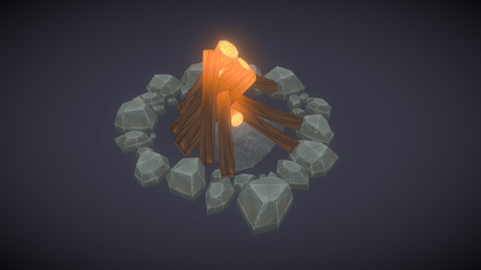 Stylized Campfire - "The Haunting of Emoren" - 3D model by Graham (@graham3d) [ee5044f] - Sketchfab
