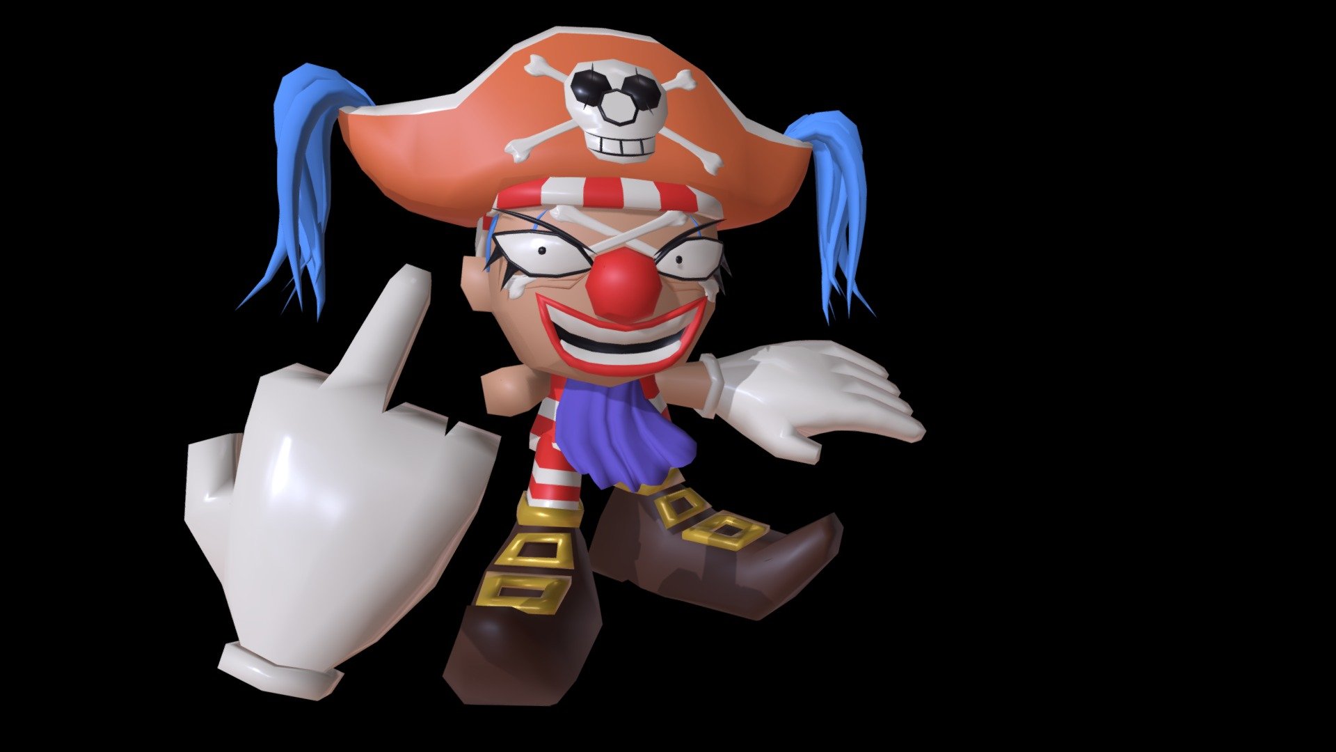 One Piece Fanart - Tiny Buggy - 3D model by Beau Sprigg (@rottenttooth ...