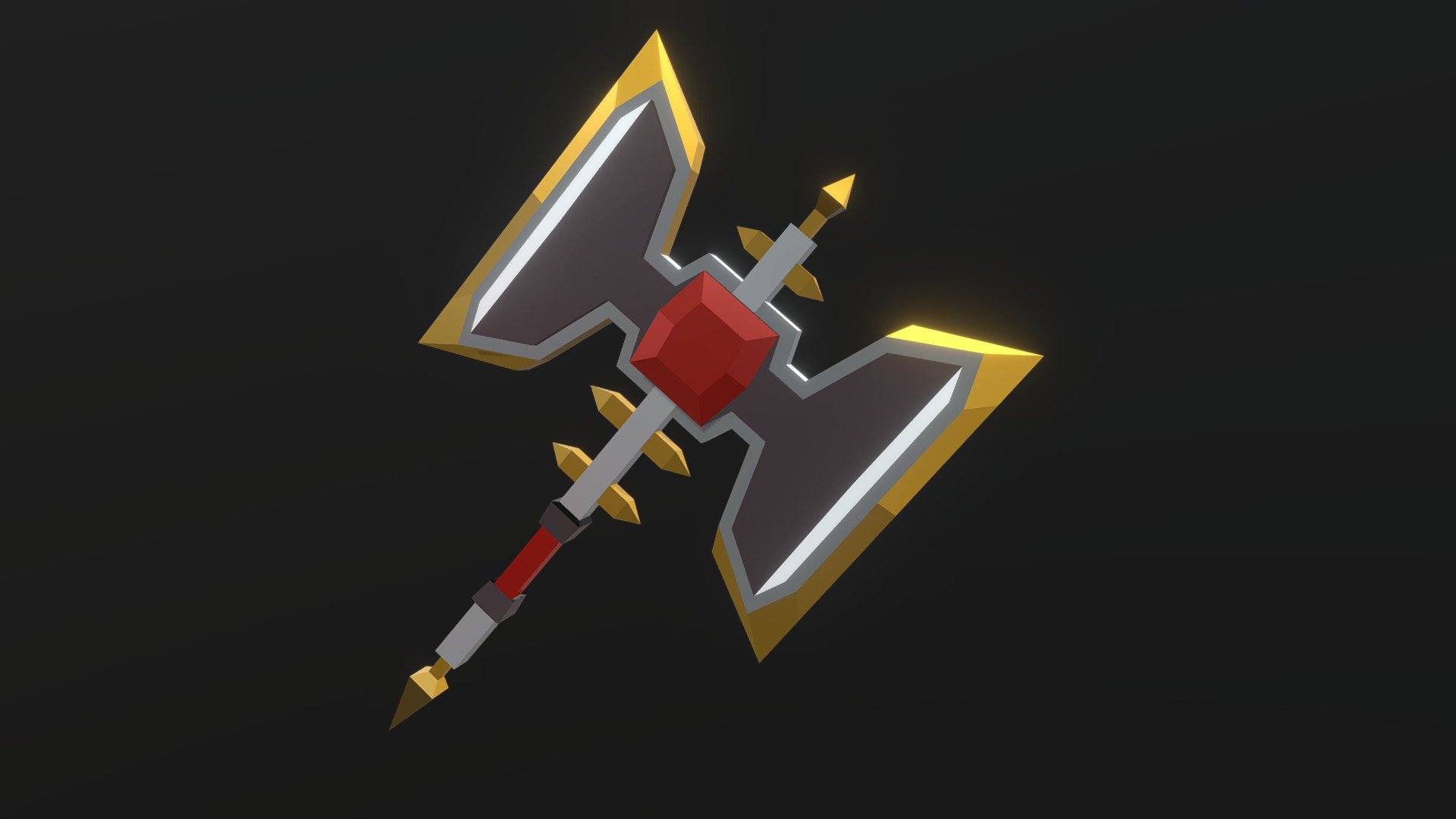 Low Poly RPG Axe - Download Free 3D model by Mesh-Base [ee51699 ...