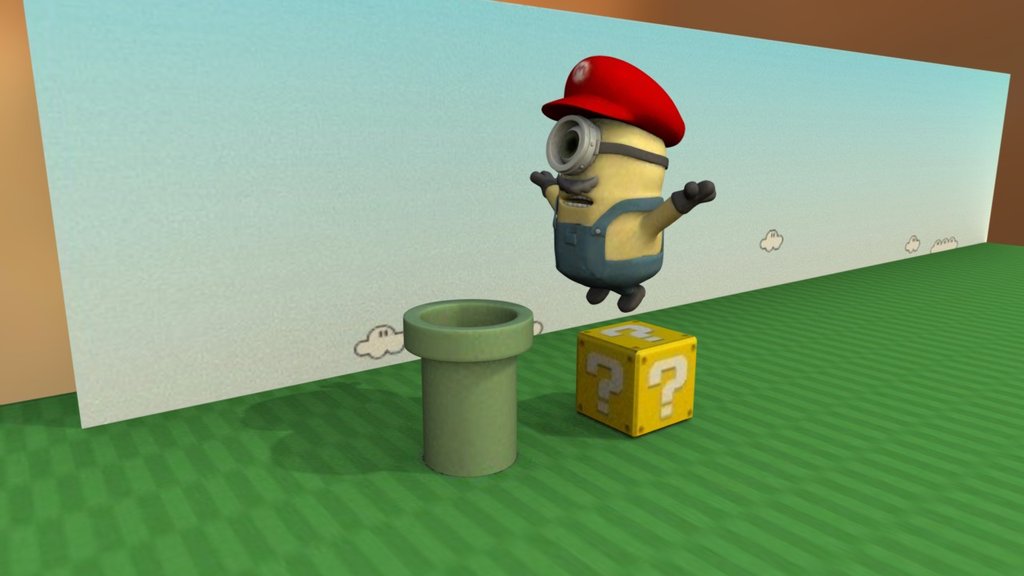 Minion version mario bros - 3D model by bonokiller [ee51bb9] - Sketchfab