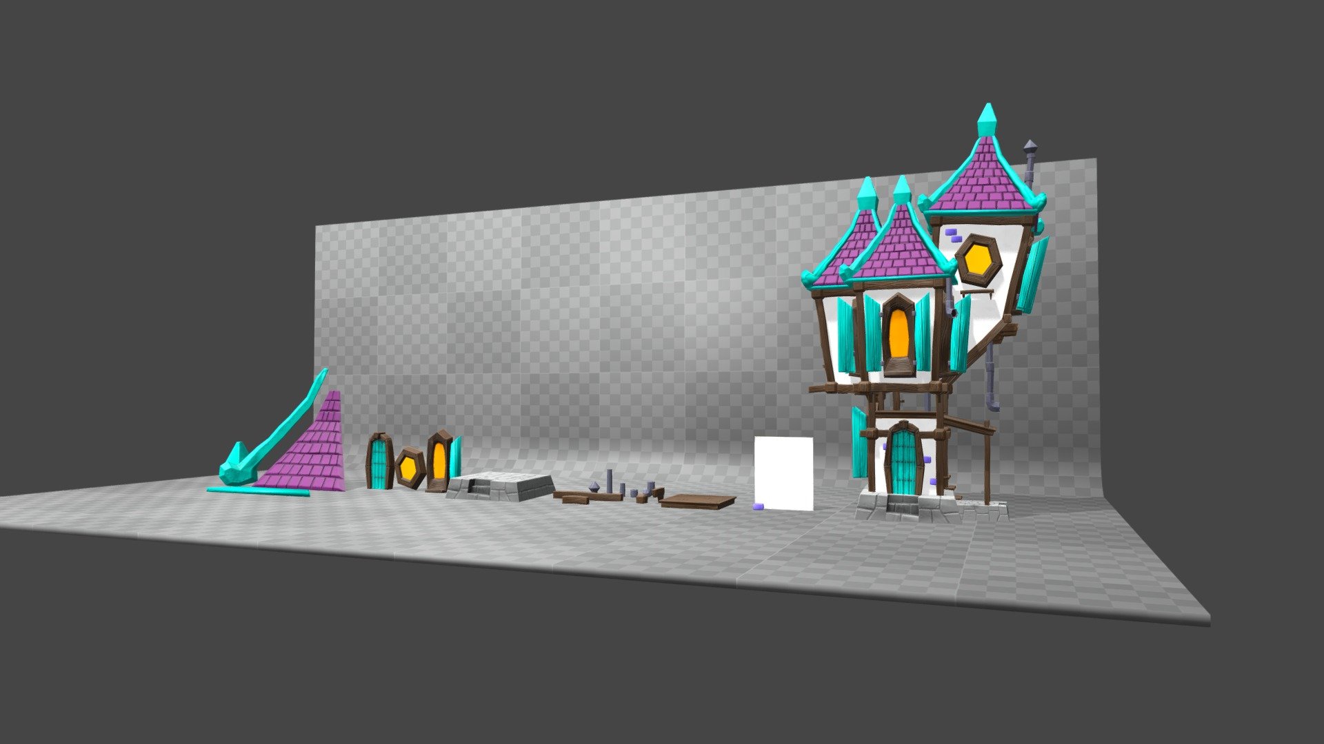 Modular Assets for Mobile VR - Buy Royalty Free 3D model by Paul ...
