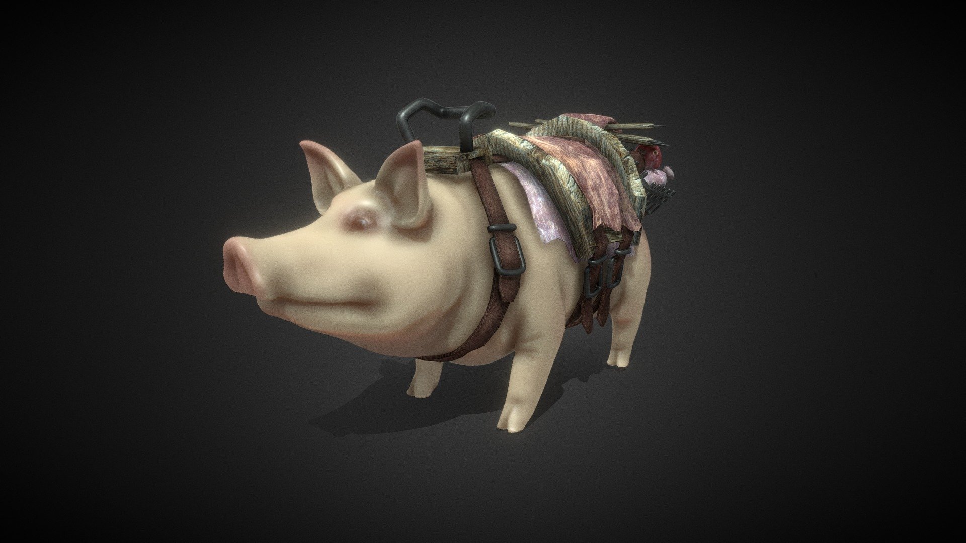 sled pig - Download Free 3D model by maksimpetrik [ee5604b] - Sketchfab
