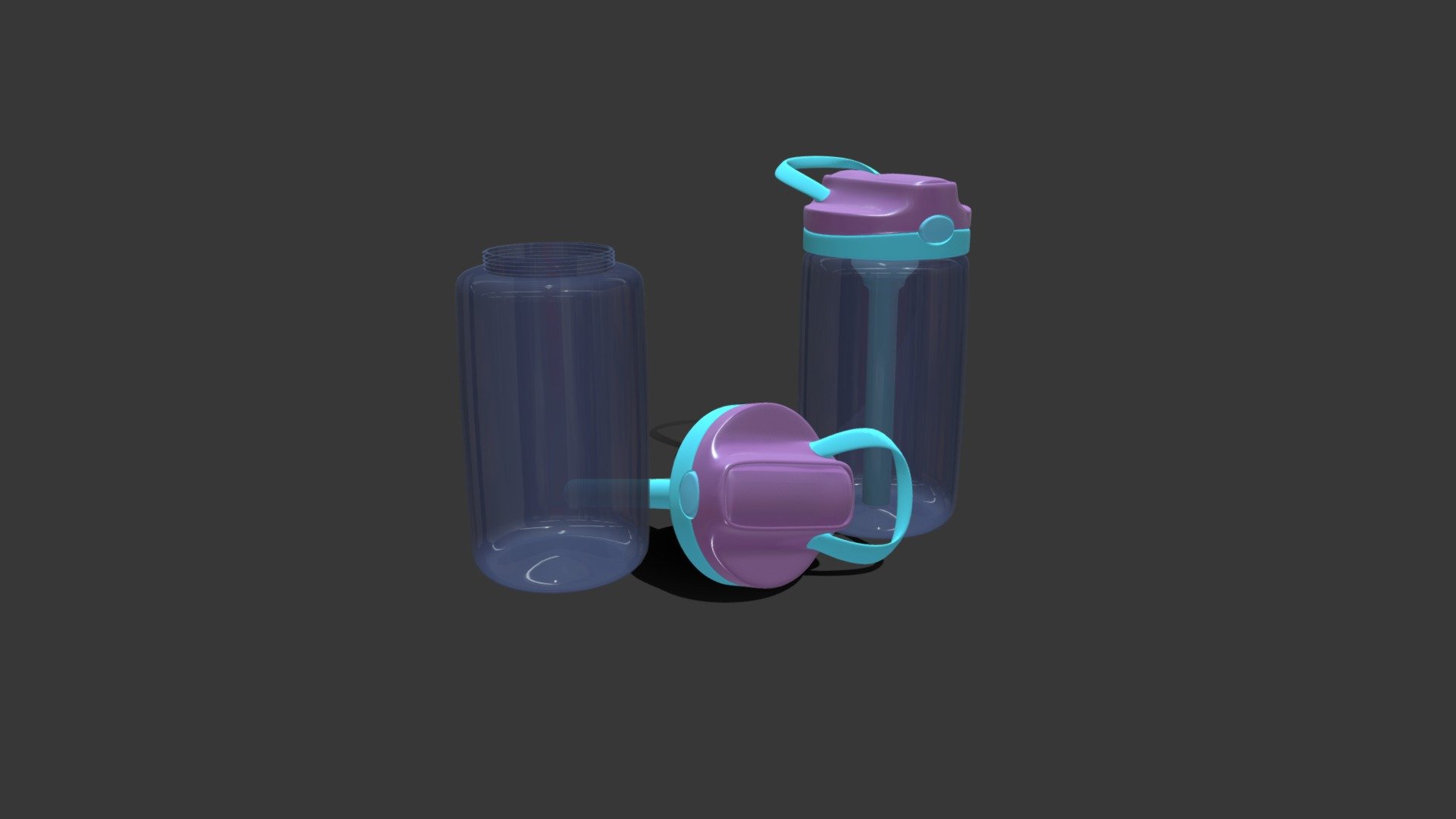 Water bottle - Download Free 3D model by yurtsarecool554 [ee577b0 ...