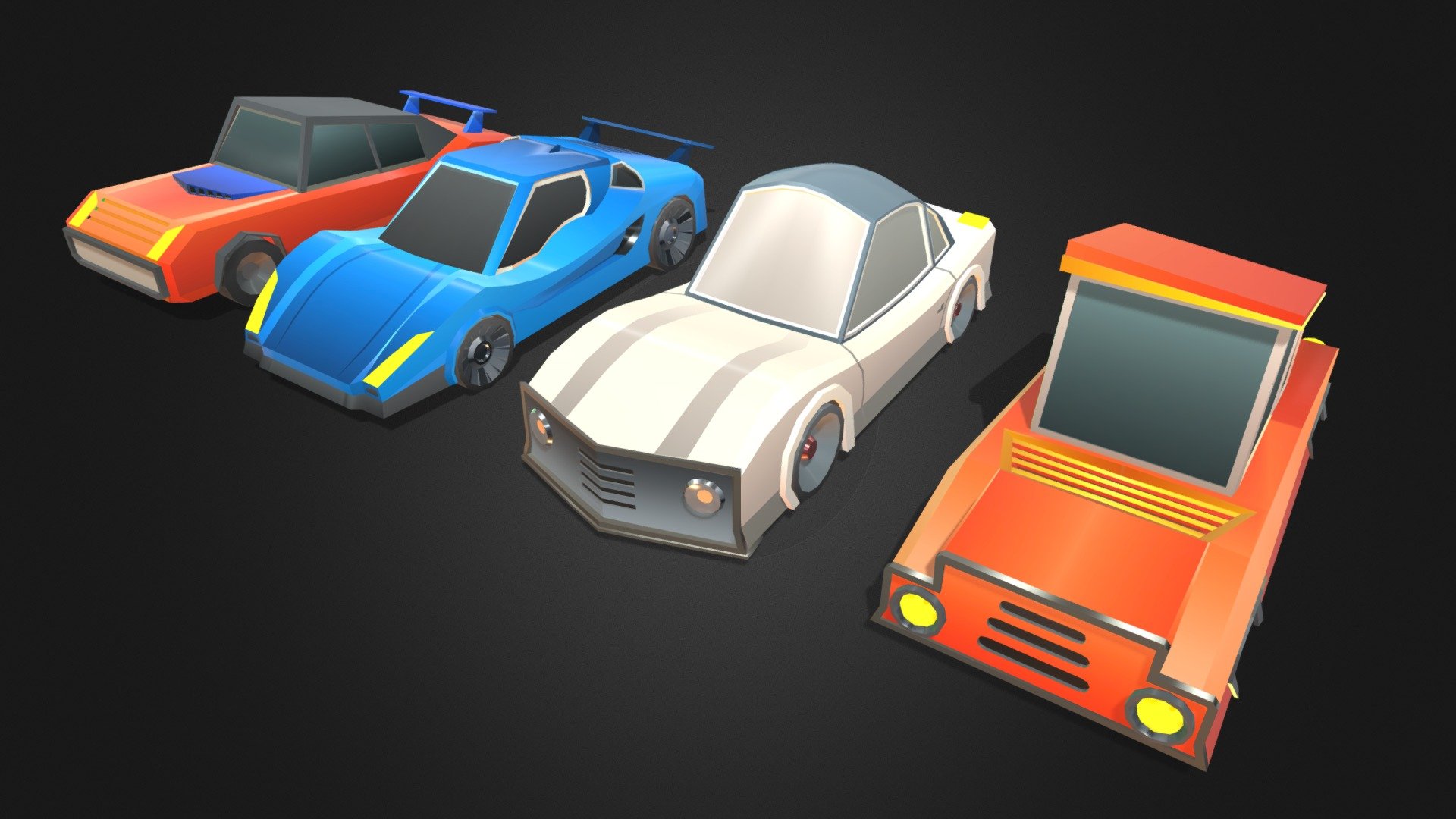 Low Poly Car Pack - Buy Royalty Free 3D model by MHKstudio [ee5cf42 ...