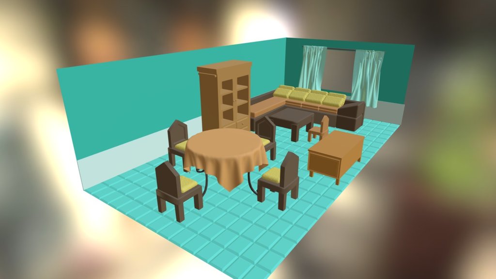 Sala Completa - 3D model by shadowskull [ee5d885] - Sketchfab