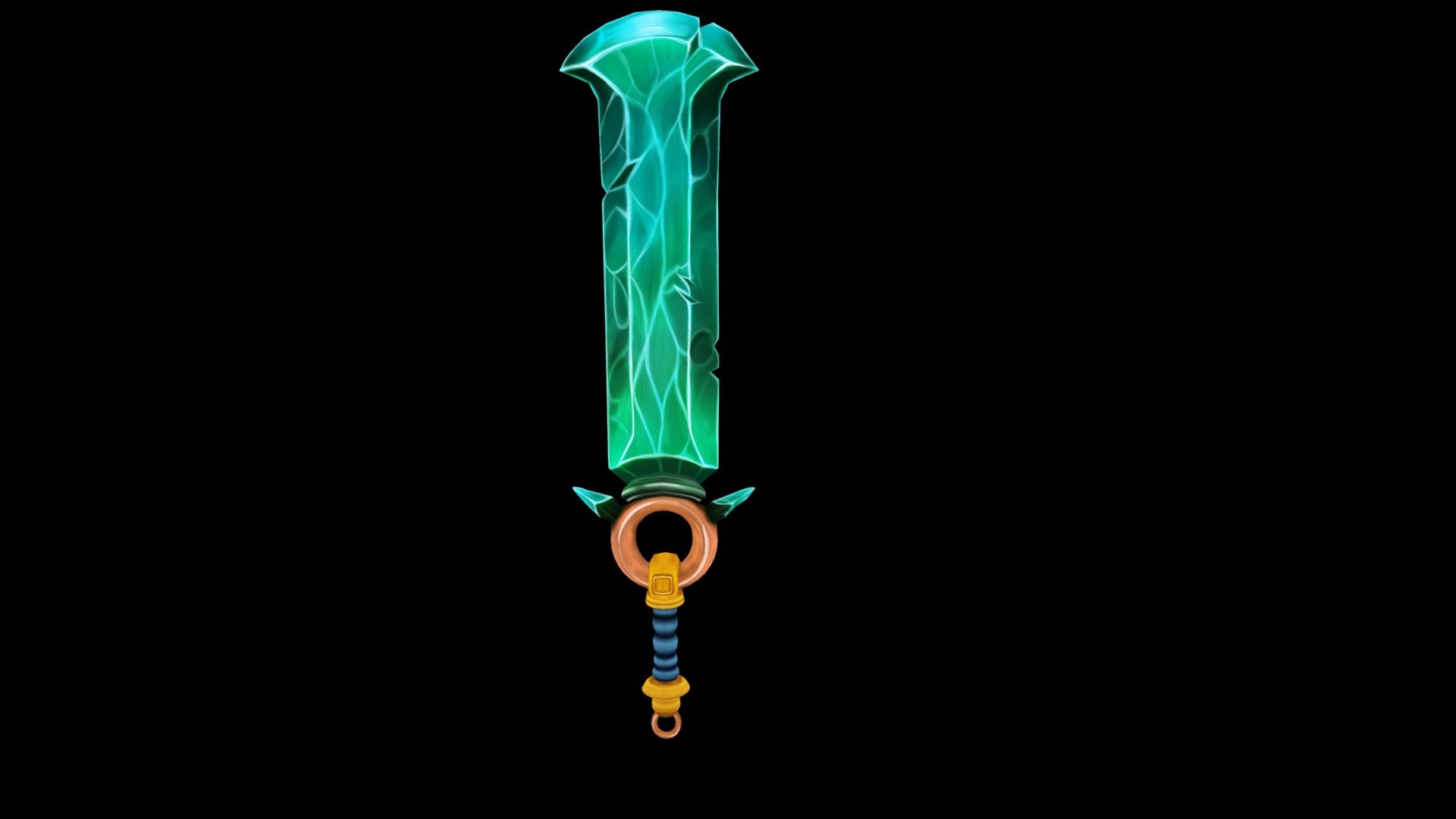 Green Soul Sword - 3D model by Mario G Lopez (@adruggedpie) [ee5dec4 ...