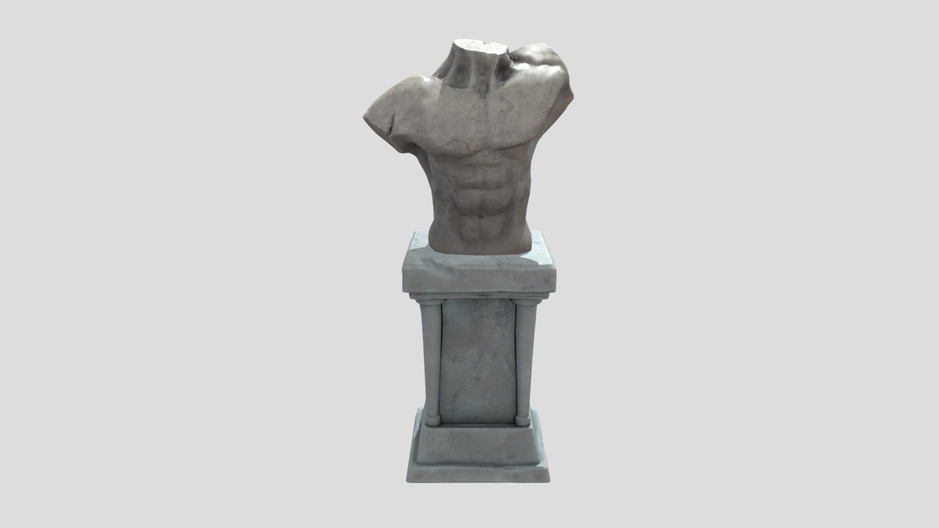 Marble Torso Bust Statue - Download Free 3D model by Ian.Rappleye ...