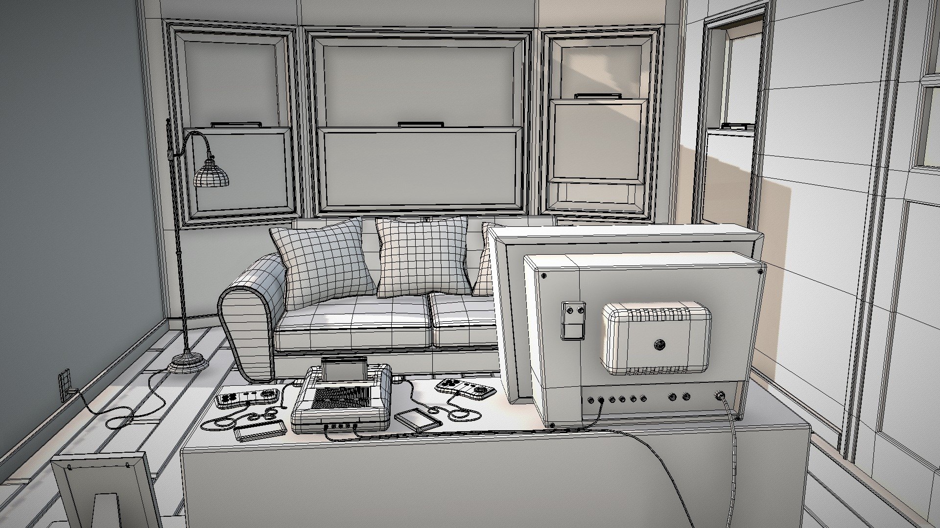 Wireframe Version of Winter in 1993 - 3D model by SimSahin [ee5f642 ...