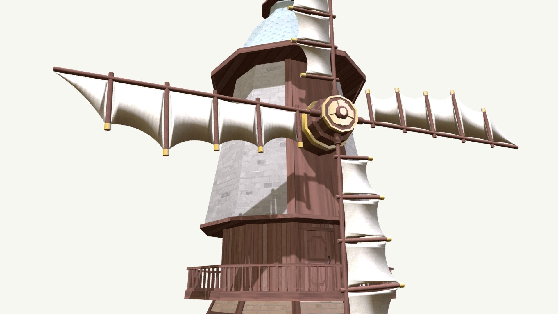 Fantasy Wind mill - Buy Royalty Free 3D model by digikstudio [ee61141] - Sketchfab Store