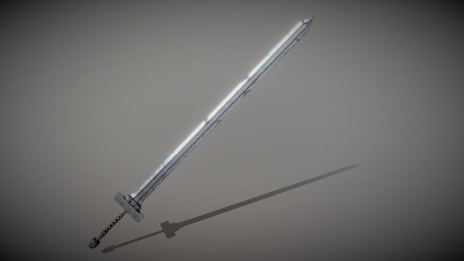 Semi-Stylized Long Sword - 3D model by Shredded Artist (@ShreddedArtist ...
