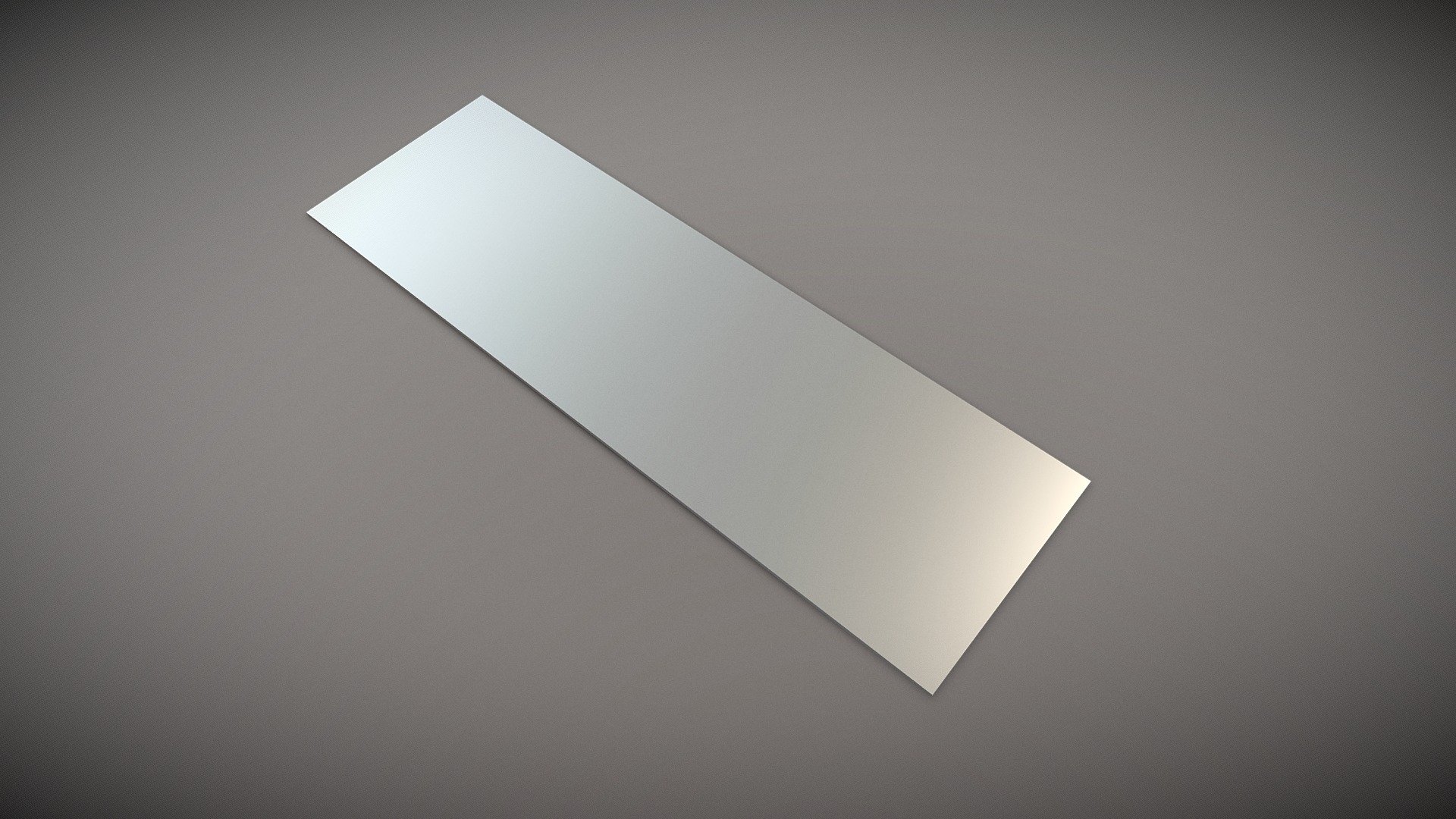 Stalen plaat van 160 x 50 x 1 mm | Pennenbakje - Download Free 3D model ...