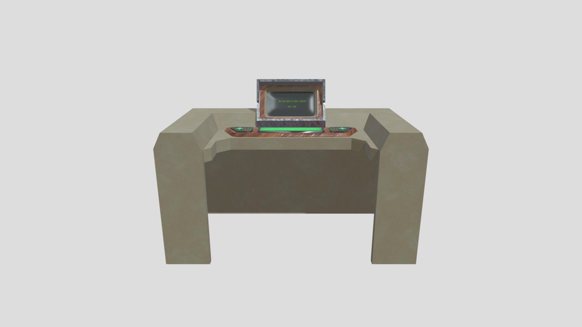 3D Retro Computer Mock Up - Download Free 3D model by sullivanbz ...