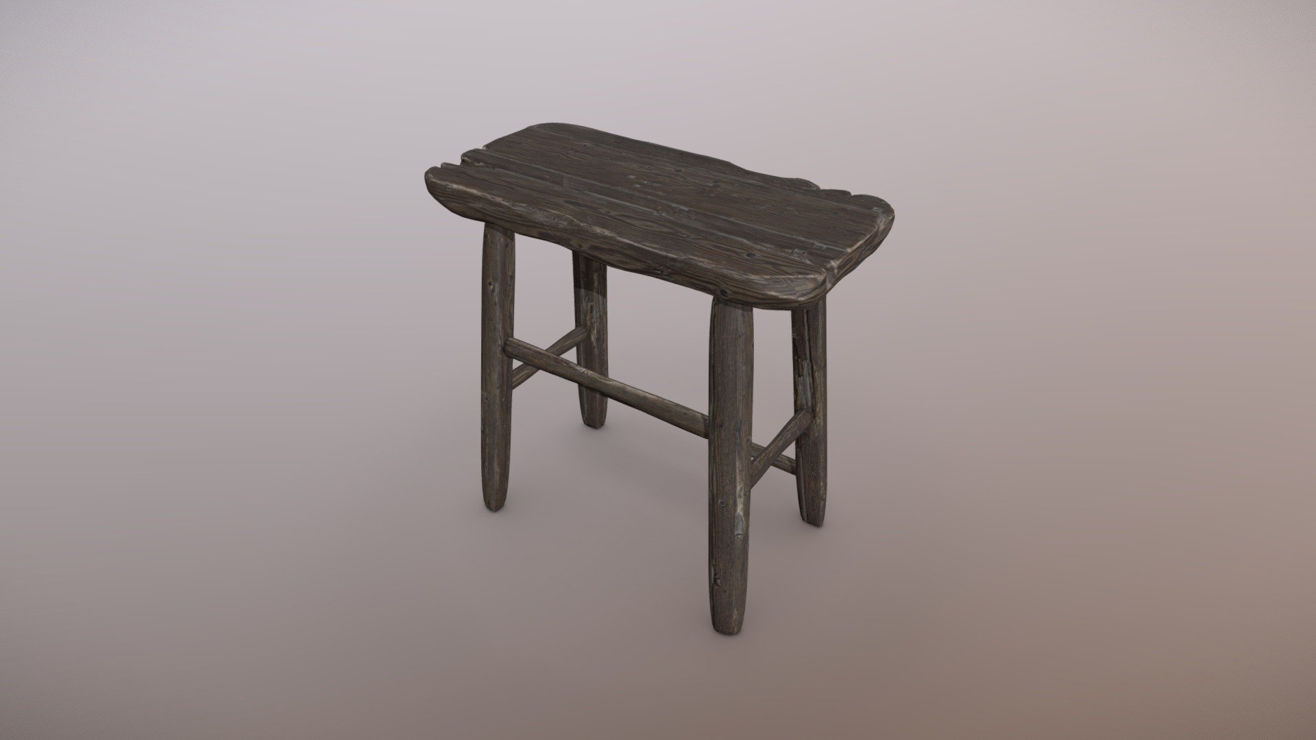 Rustic Stool - Download Free 3D model by Odin Branigan (@Odin.Branigan ...