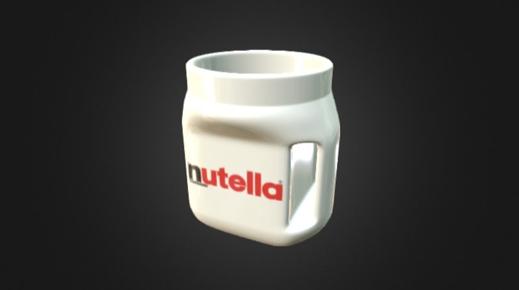 Nutella MUG V3 - 3D model by jwitkowska [ee661aa] - Sketchfab