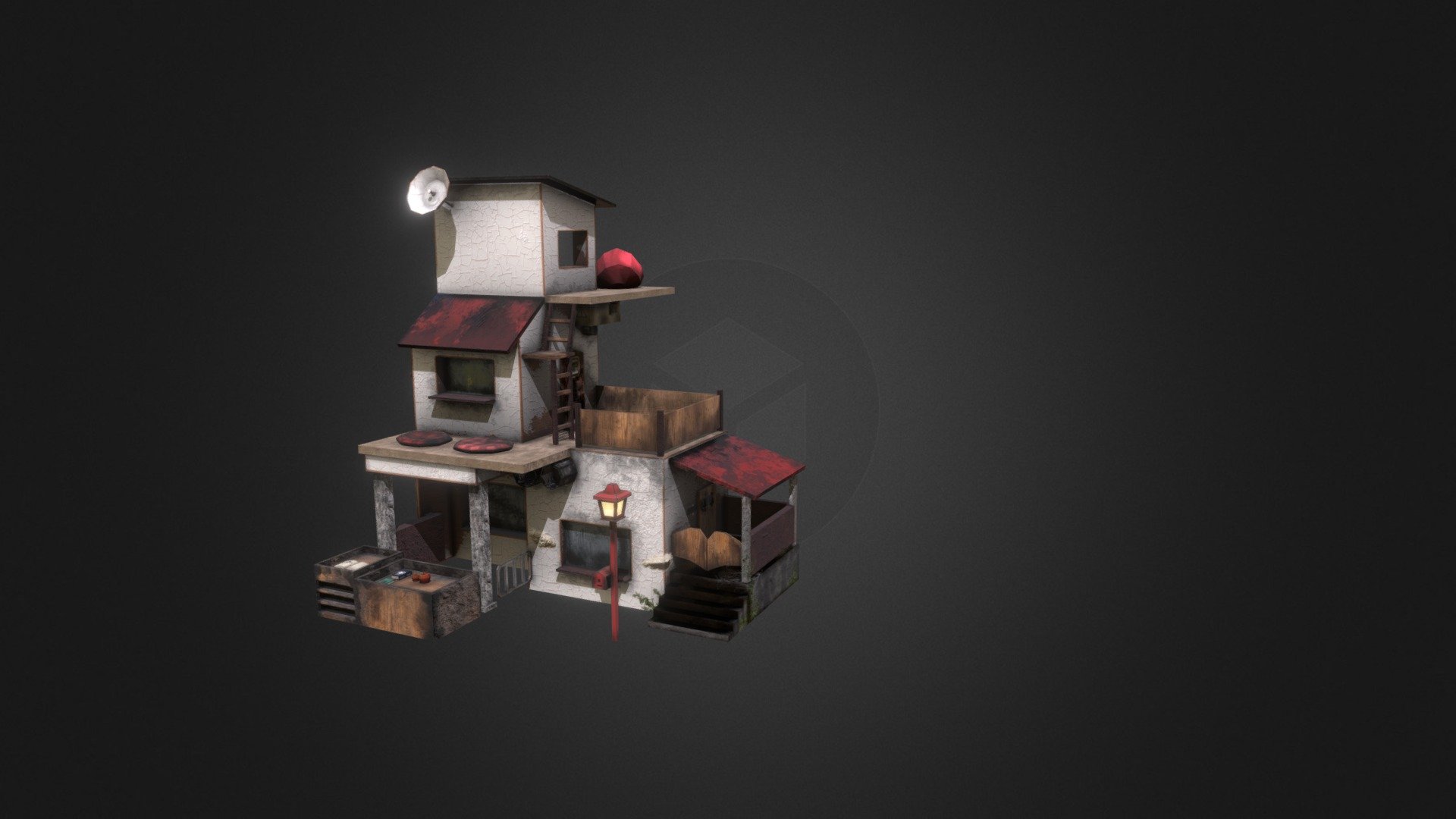 Runied Old House - Download Free 3D model by zvitamini [ee69c36 ...