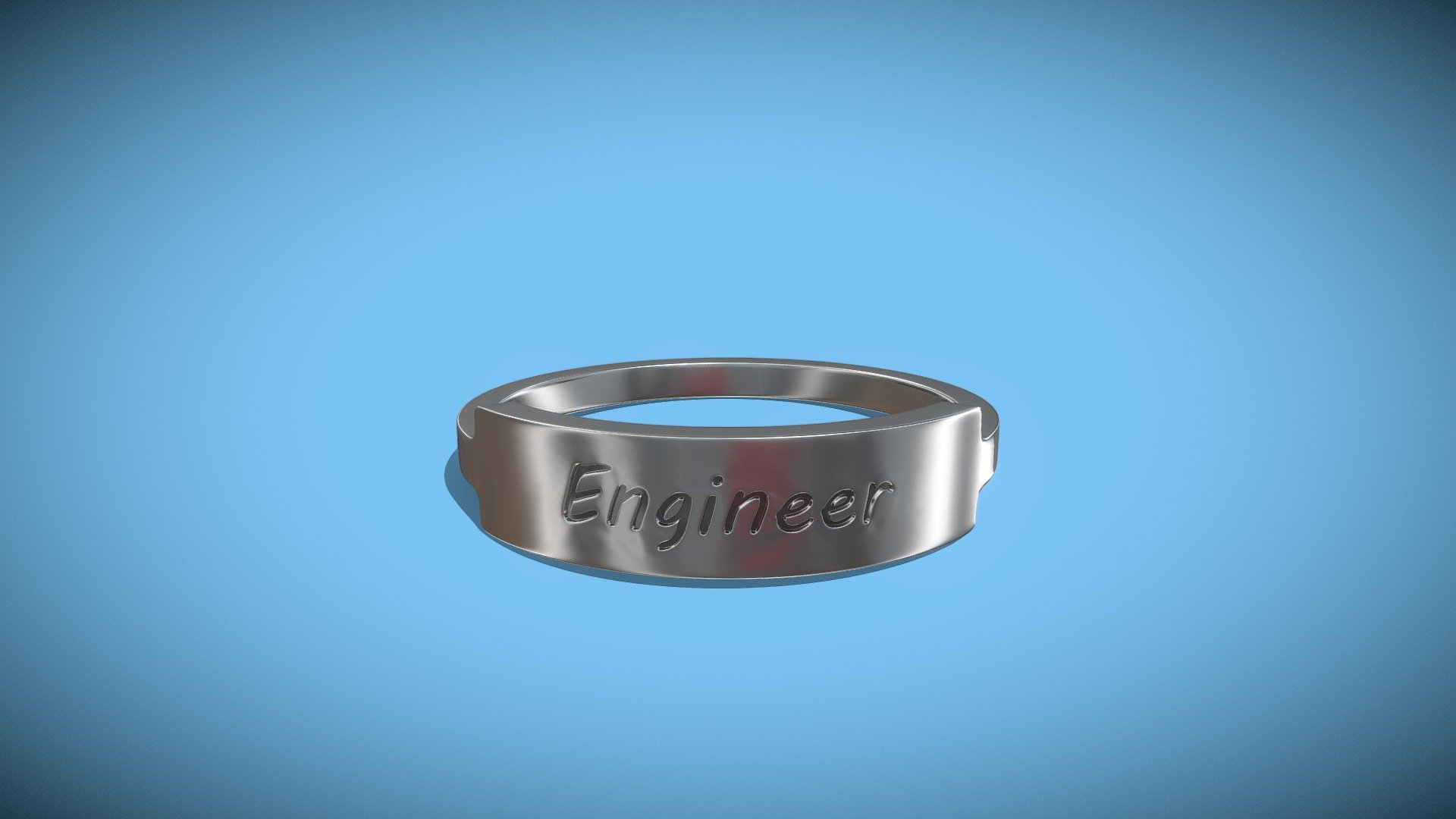 Engineer Ring Female Platinum - Buy Royalty Free 3D model by Sandeep ...