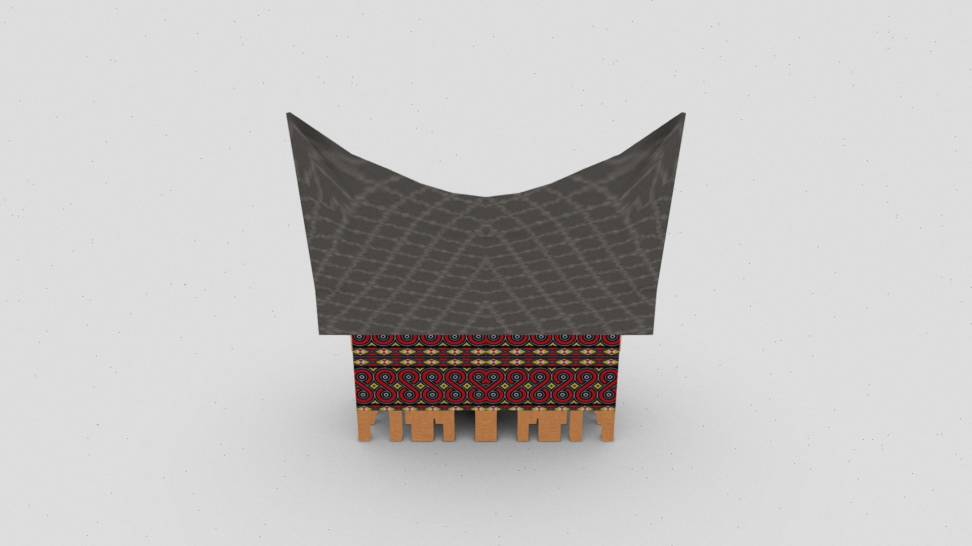 Rumah Adat Tongkonan - Sulawesi Selatan - 3D model by ariedezign ...
