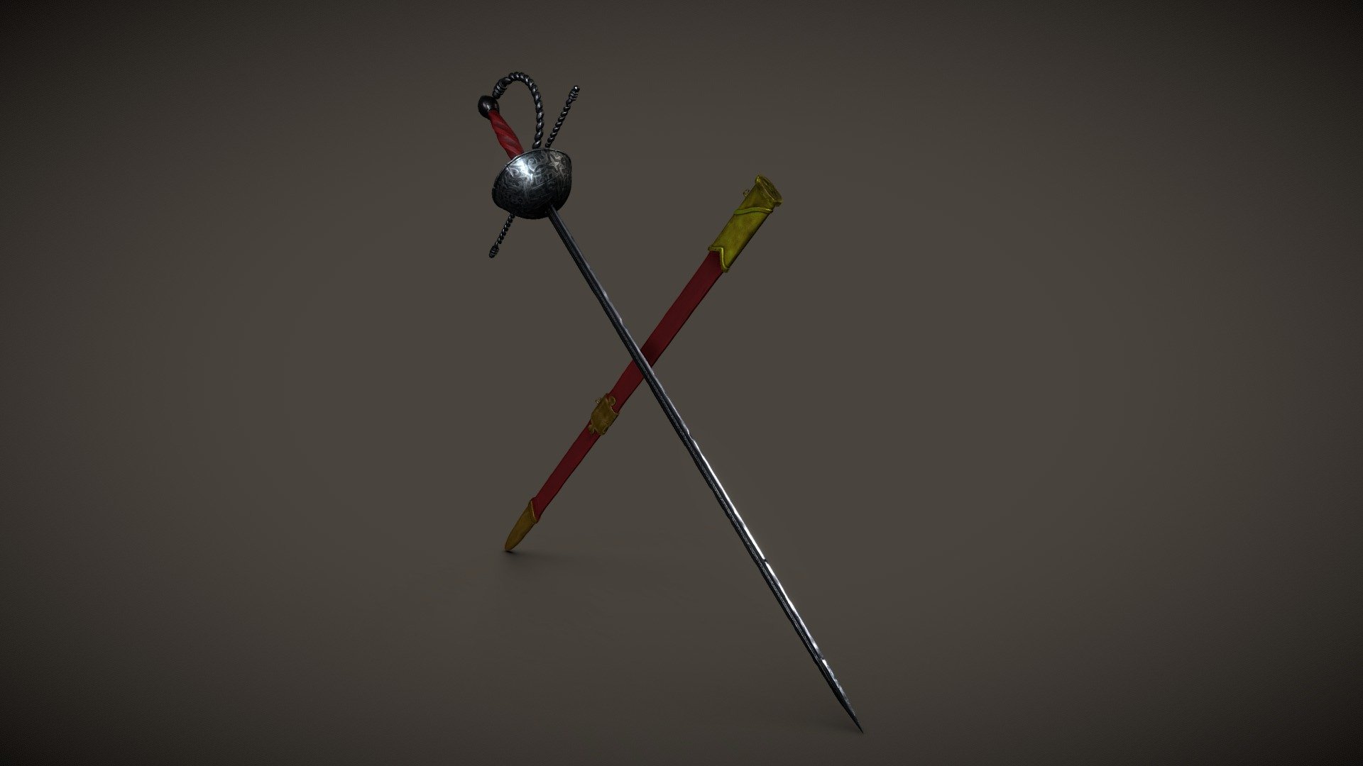 Spanish rapier sword - 3D model by Juan Carlos Yanez (@JCYanez ...