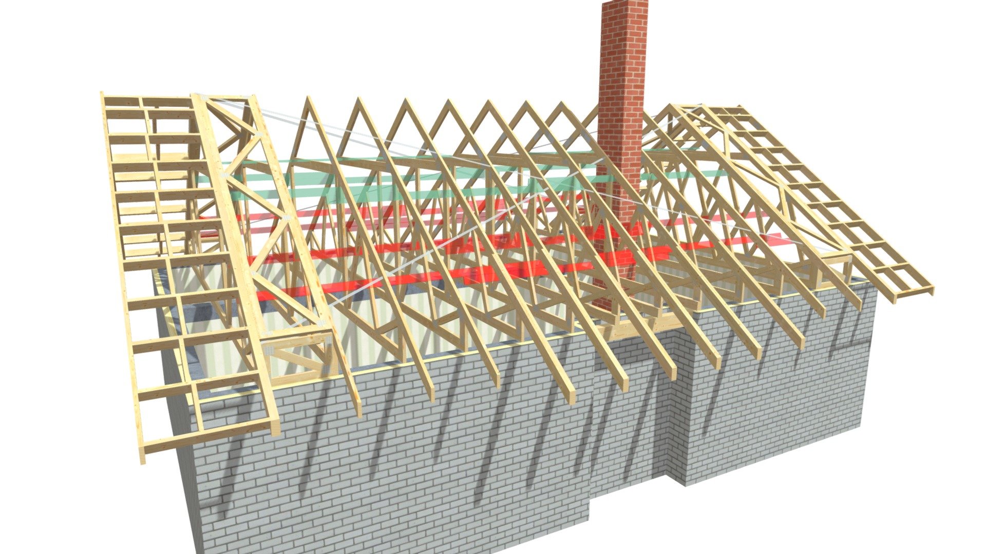 Engineering Roof Structure - 3D model by KD - INVEST inwestycje i ...